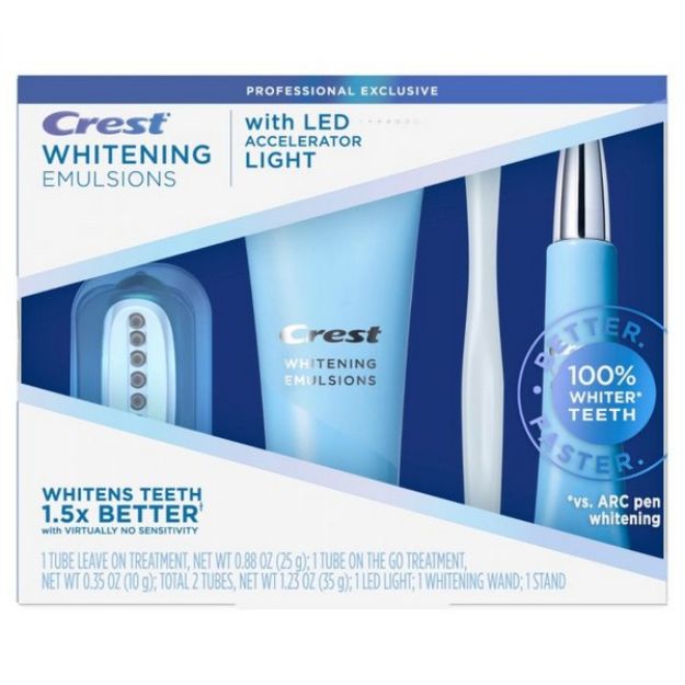 Goetze Dental. CREST 3DWHITE DAILY WHITENING SERUM W/LED LIGHT 3KITS/CS ...