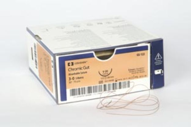 Goetze Dental. SUTURE 3-0 CHROMIC GUT C13 3/8 30 3DZ/BX CV SG636