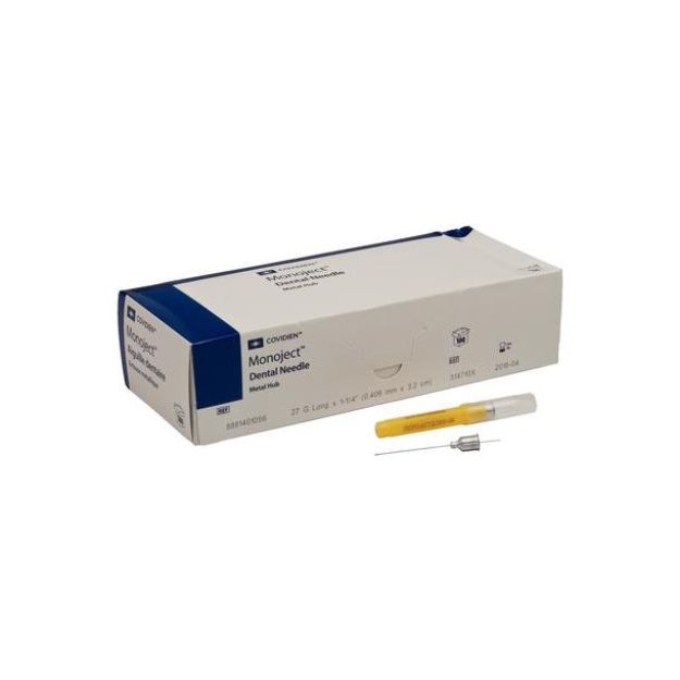 Goetze Dental. Monoject Disposable Needles, 27ga Metal Hub, Long ...