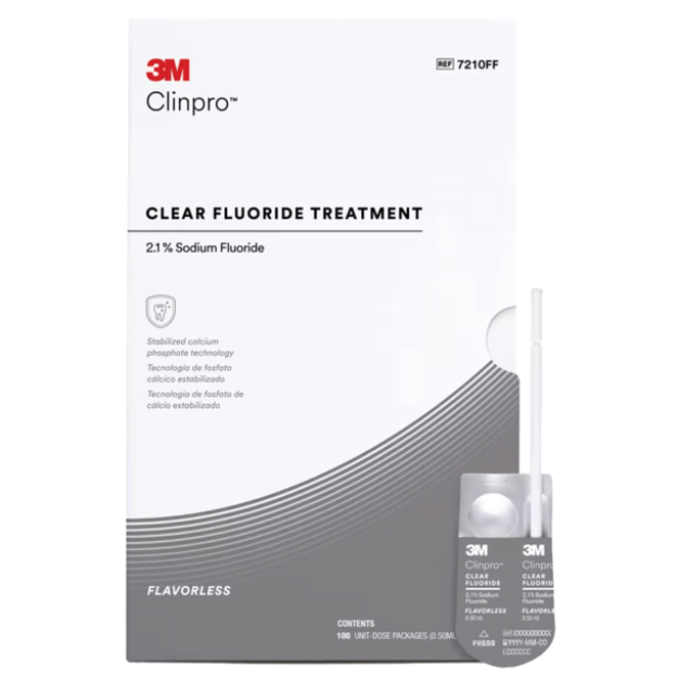 Goetze Dental. 3M Clinpro Clear 2.1% Fluoride Treatment, Unit Dose ...